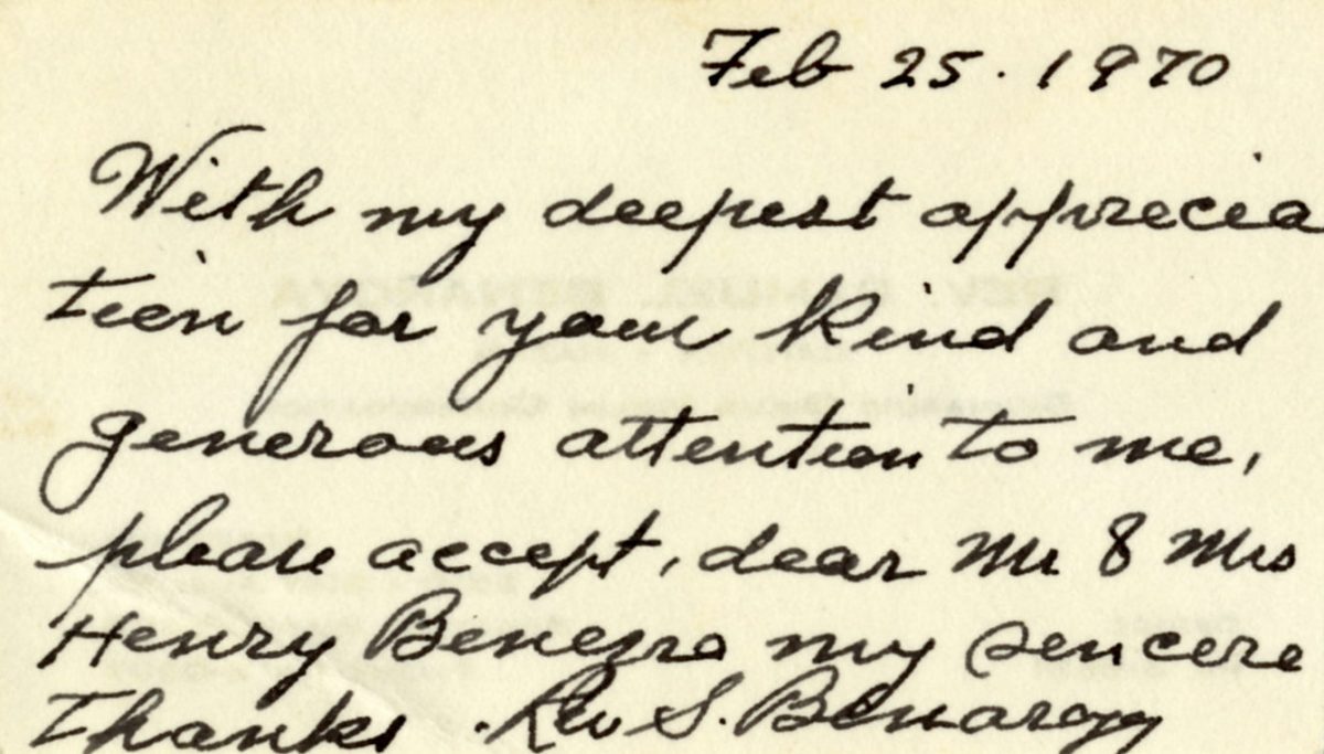 Reverend Samuel & Aliza Benaroya - UW Stroum Center for Jewish Studies